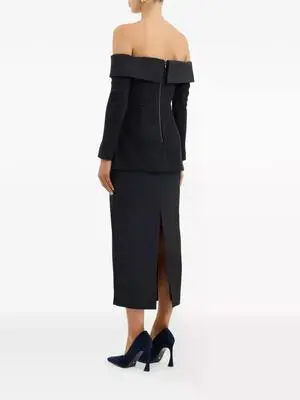 Rebecca Vallance Off-shoulder Midi Dress