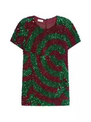 Dries Van Noten Sequinned Top - Red