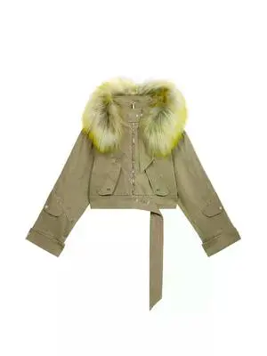 Blumarine Hooded Jacket - Green