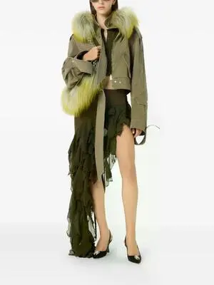 Blumarine Hooded Jacket - Green