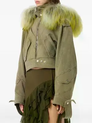 Blumarine Hooded Jacket - Green