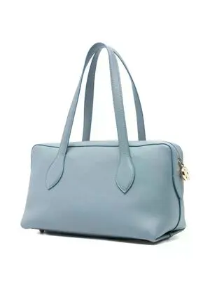 JOSEPH Top Handle Leather Shoulder Bag - Blue