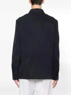Canali Flap-pockets Linen Shirt Jacket