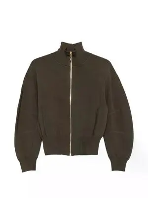JOSEPH Sable Zip Knitted Jacket - Green