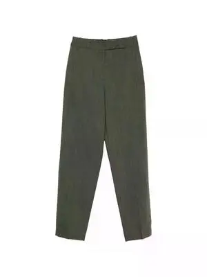 JOSEPH Wool Trousers - Green
