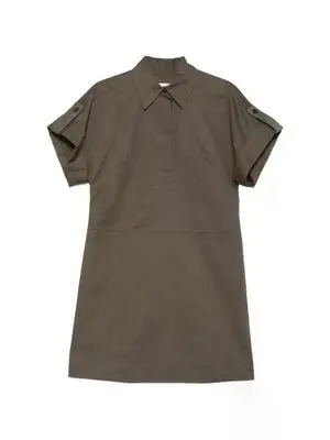 JOSEPH Ali Buttoned Mini Dress - Green