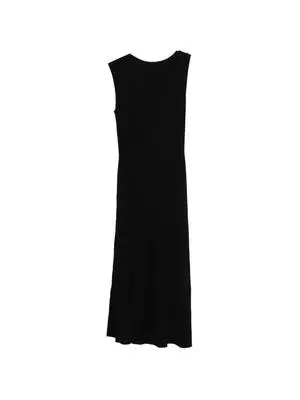 JOSEPH Arty Plissé Knit Midi Dress - Black