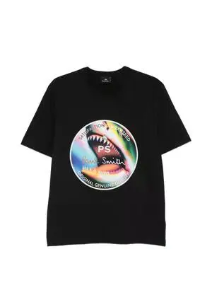 Paul Smith Shark-print T-shirt - Black