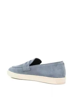 Canali Penny-strap Loafers - Blue