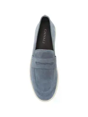 Canali Penny-strap Loafers - Blue