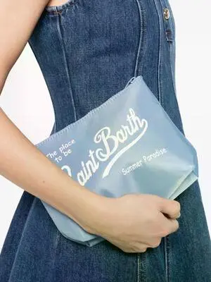 MC2 SAINT BARTH Aline Zip Clutch - Blue