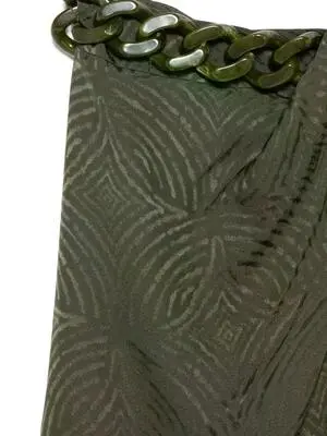 JOSEPH Jacquard Chain Midi Skirt - Green