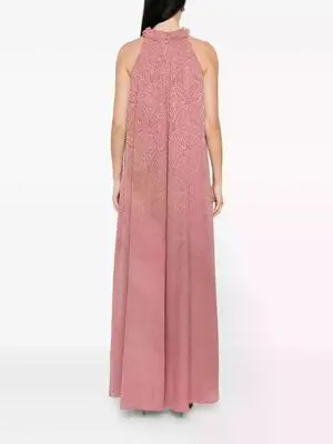 JOSEPH Parc Chain-detail Maxi Dress - Pink