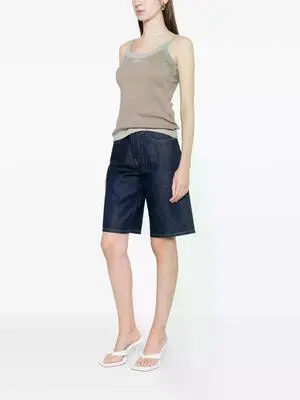 Ag Wide-leg Thalia Denim Shorts