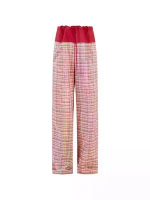 Rosie Assoulin Plaid-pattern Trousers