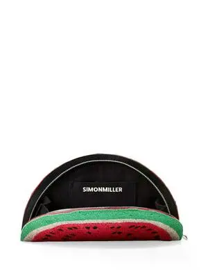 SIMONMILLER Lune Beaded Clutch - Red
