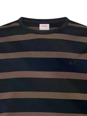 SUN 68 Striped T-shirt - Blue