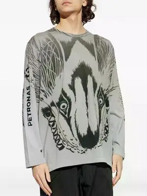 Y3 X Mercedes Wolf-print T-shirt