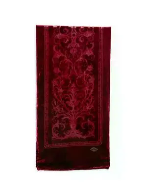 Versace 1990s Logo-detail Scarf - Red