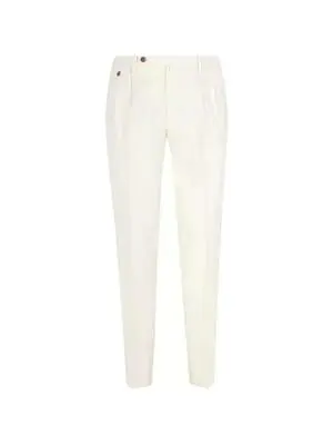 BRIGLIA 1949 Pleated Trousers - White
