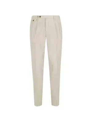 BRIGLIA 1949 Pleated Button Trousers - Neutrals