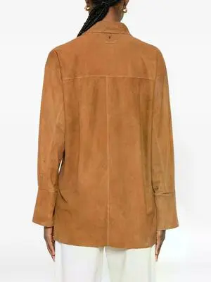 SALVATORE SANTORO Leather Shirt Jacket