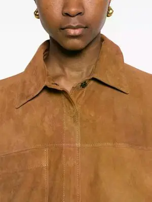 SALVATORE SANTORO Leather Shirt Jacket