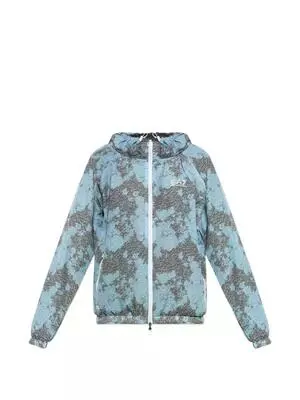 EA7 Patterned Hooded Jacket