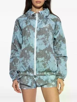 EA7 Patterned Hooded Jacket