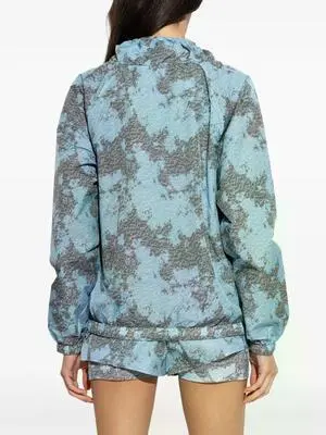 EA7 Patterned Hooded Jacket