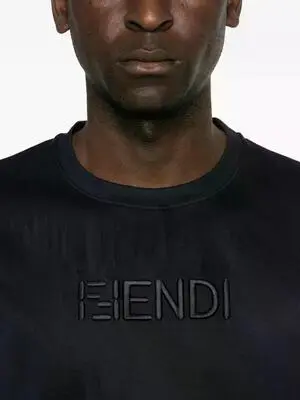 Fendi Embroidered-logo T-shirt