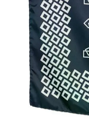 Saint Laurent 1990s Print Silk Scarf