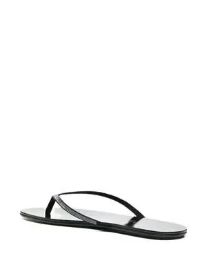 PEDRO GARCIA Embellished Thong Flip Flops - Black