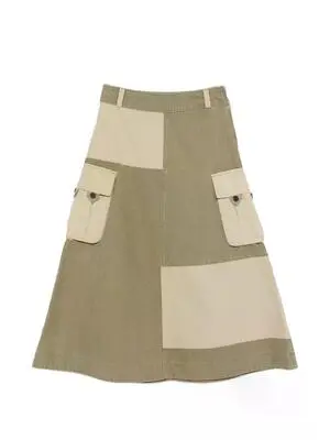 DAMSON MADDER Marcelle Barn Maxi Skirt - Green
