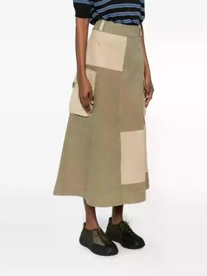 DAMSON MADDER Marcelle Barn Maxi Skirt - Green