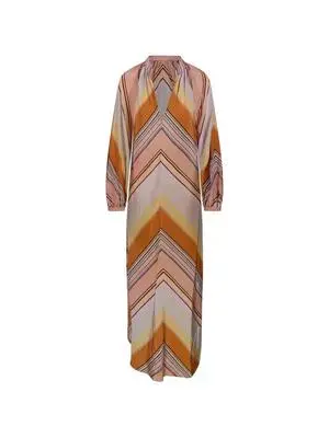MR.MRS SHIRT Striped V-neck Dress
