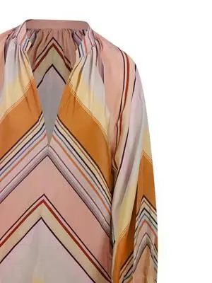 MR.MRS SHIRT Striped V-neck Dress
