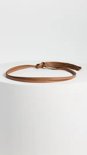 B-low The Belt Coraline Fringe Leather Wrap Belt - Cuoio