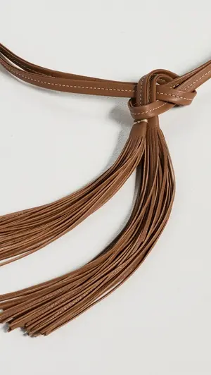 B-low The Belt Coraline Fringe Leather Wrap Belt - Cuoio