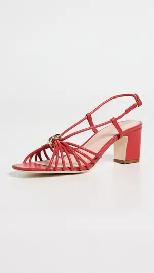 LOEFFLER RANDALL Minna Heeled Sandals - Red