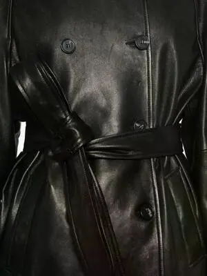 Nour Hammour Quinn Leather Coat