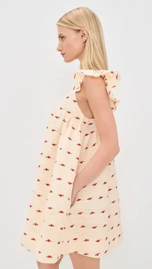 For Love & Lemons Aster Babydoll Mini Dress