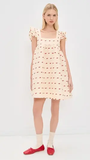 For Love & Lemons Aster Babydoll Mini Dress
