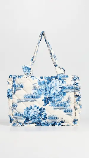 Agua Bendita Ambroise Ivy Quilted Tote Bag
