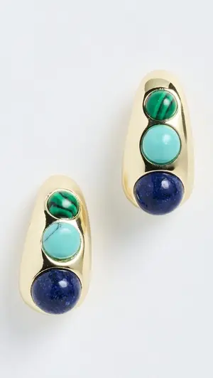 Baublebar Ella Semi-precious Stone Stud Earrings - Multi