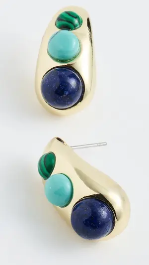 Baublebar Ella Semi-precious Stone Stud Earrings - Multi