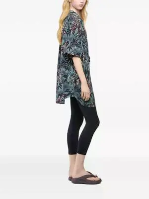 Rabanne Floral-printed Silk Shirt - Green
