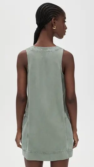 Splendid Lounge Denim Mini Dress - Eucalyptus
