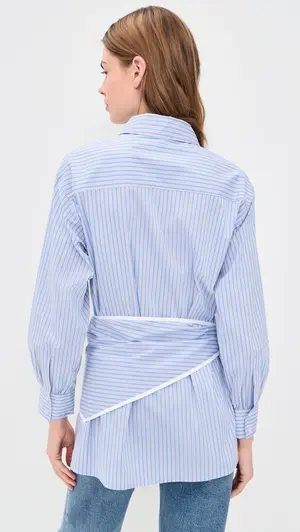 Line & Dot Eleni Button Down Shirt Tunic