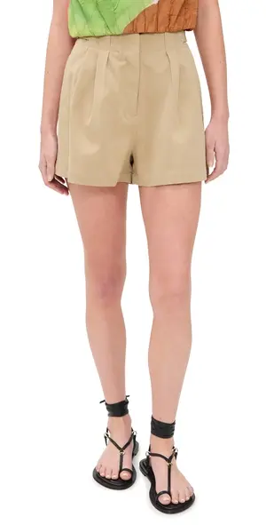 Ulla Johnson Kira Twill Shorts - Sahara